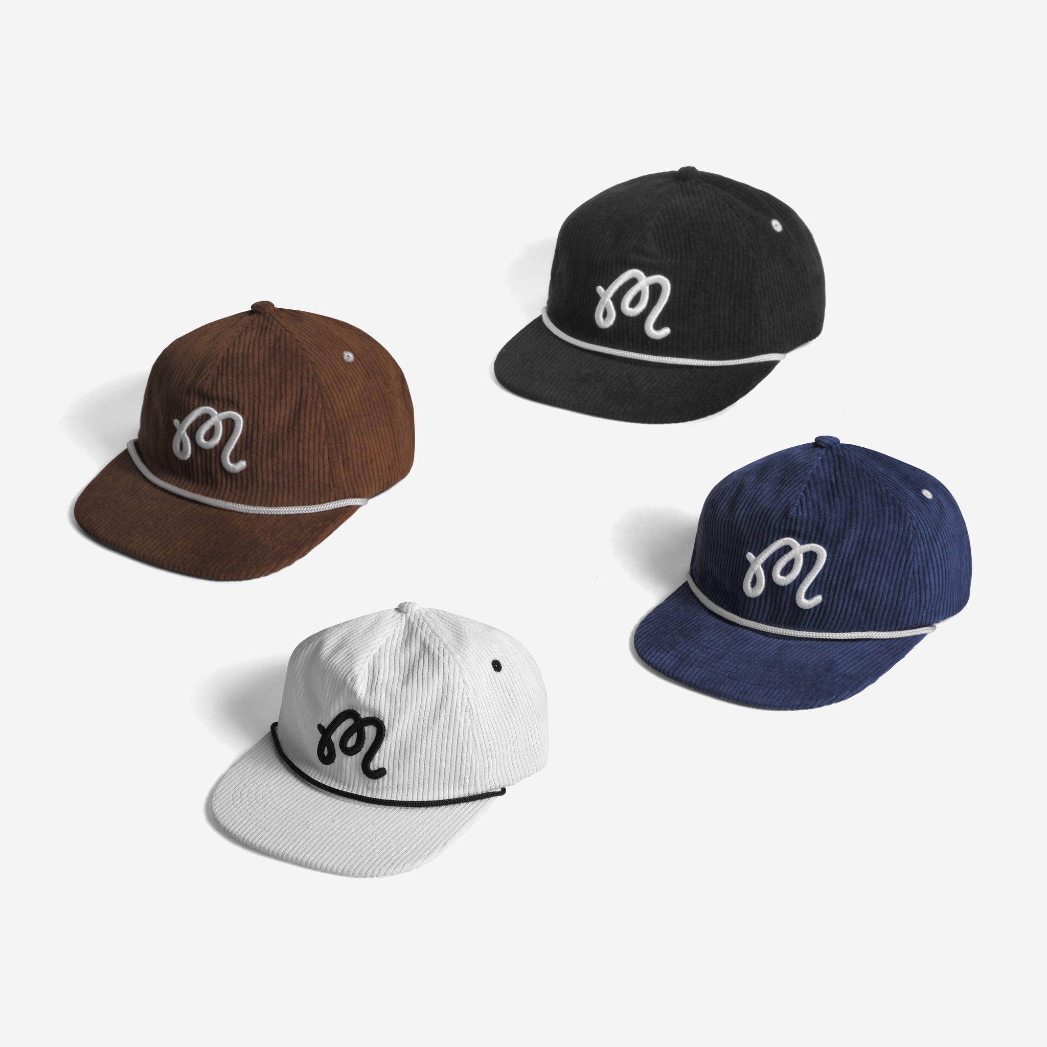 CORDUROY M SCRIPT ROPE HAT – Malbon Golf