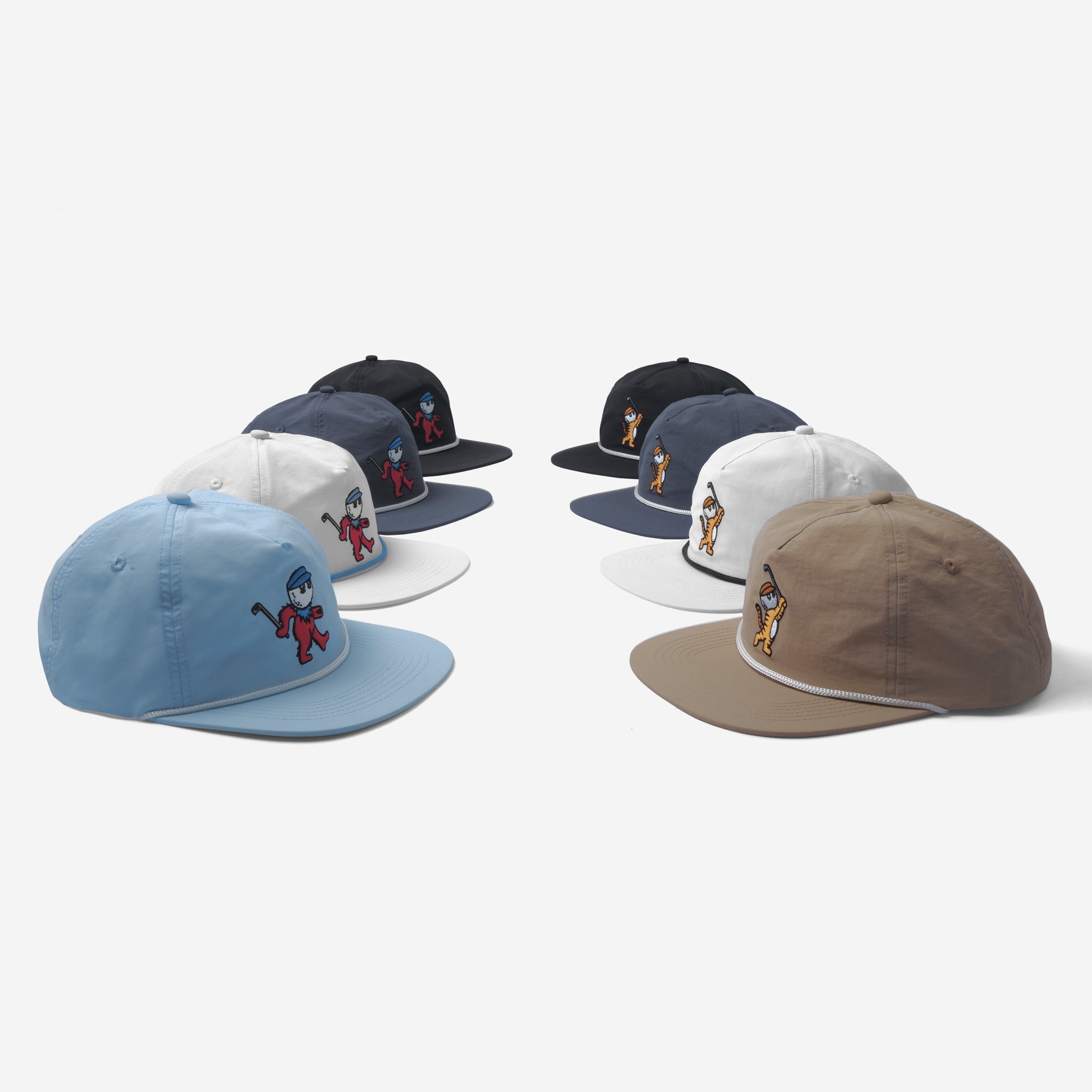Dancing Buckets and Tiger Rope Hats Now in New Colors – Malbon Golf