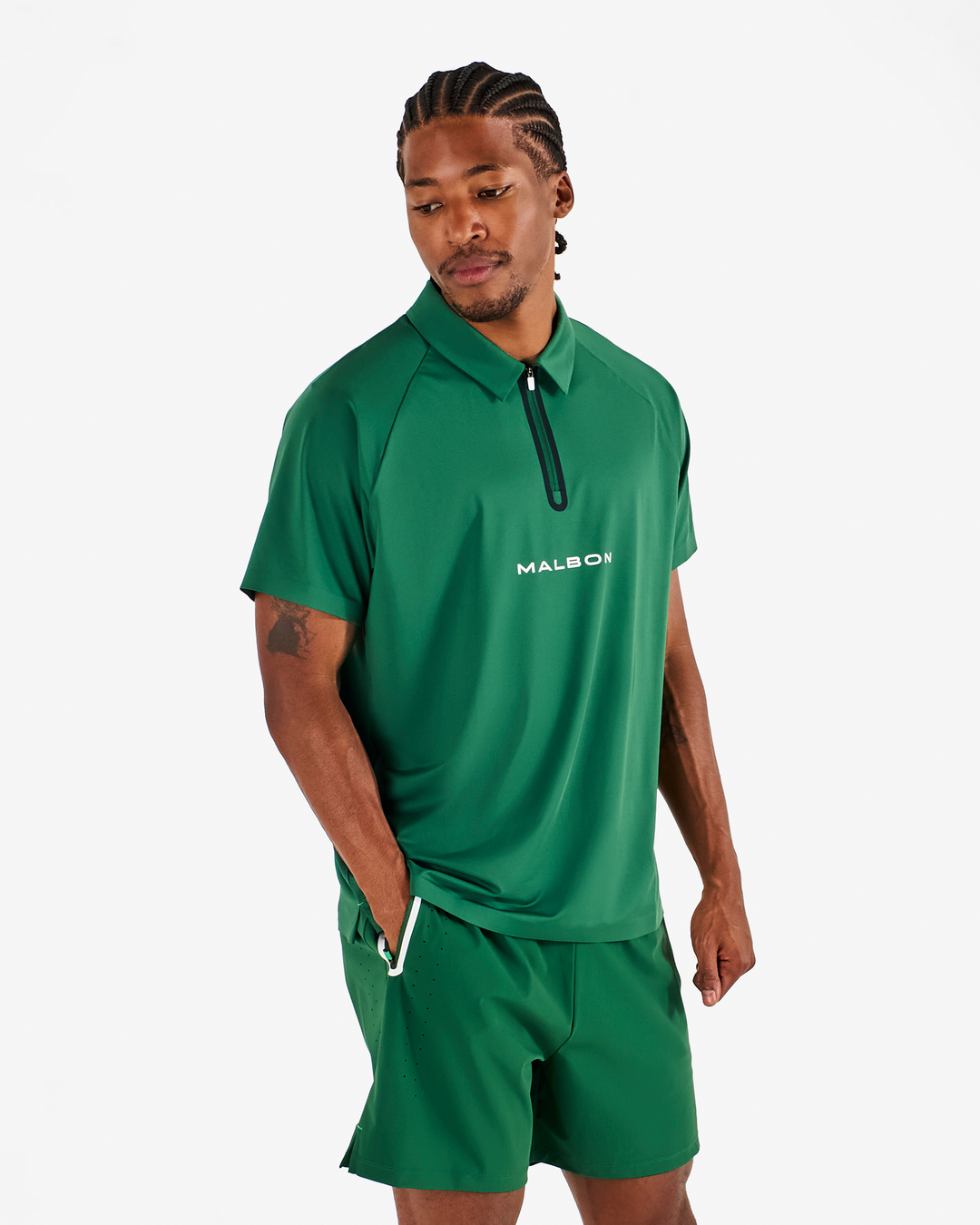 PERFORMANCE ZIP RAGLAN POLO – Malbon